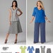 Simplicity 1431 10-18 or Plus Size 20W 28W Misses Dress, Tunic, Pants ...