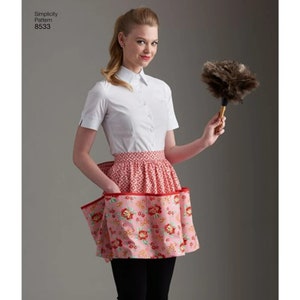 Simplicity 0830 8533 Pattern - Misses 1950's Vintage Apron With ...