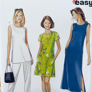 New Look 6602 - Sewing Pattern - Misses' Tops, Dress, and Pants, Maxi ...