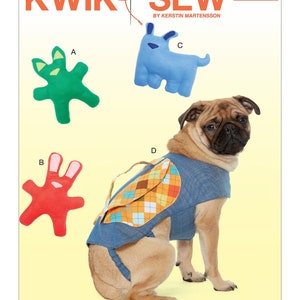 Kwik Sew K4211 Dog Toys and Backpack Sewing Pattern - Etsy