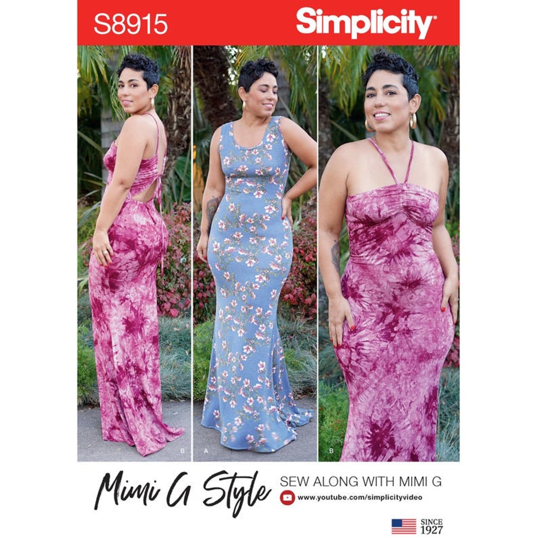 Simplicity R10173 / S8915 Misses' Knit Maxi Dresses by Mimi G Style ...