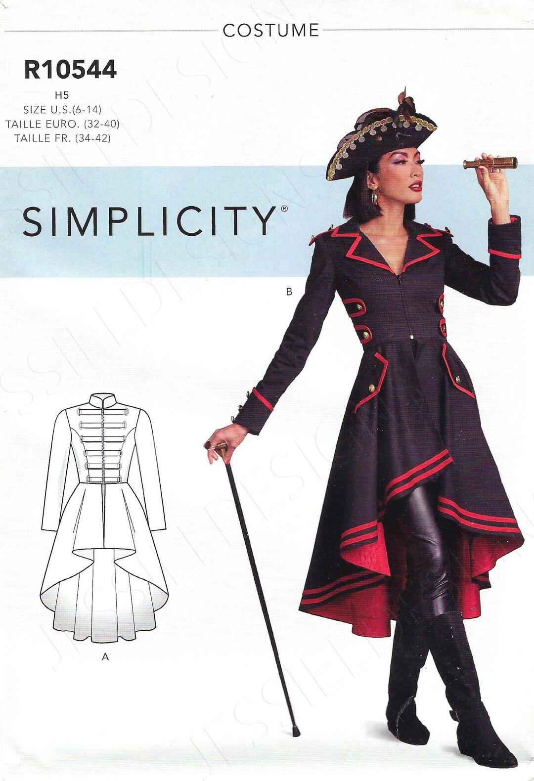 Simplicity Sewing Pattern 1148 10544 9086 R11595 Misses' Steampunk ...