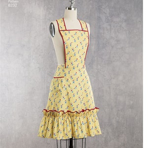 Simplicity 8232 Sewing Pattern - 1940s Full and Half Aprons - Size S-m ...
