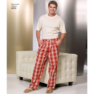 New Look 6859 Easy Sewing Pattern for Men's and Women's Pajamas, Pajama ...