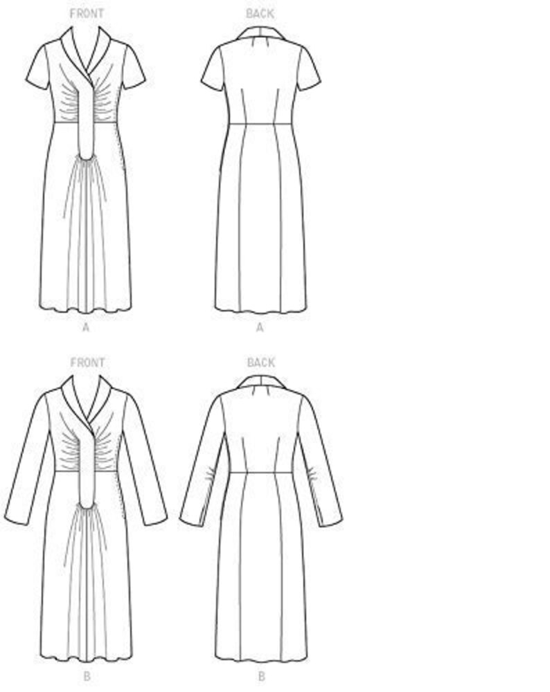Vogue V9126 Original 1947 Design Misses Dress Sewing Pattern Size 6-14 ...