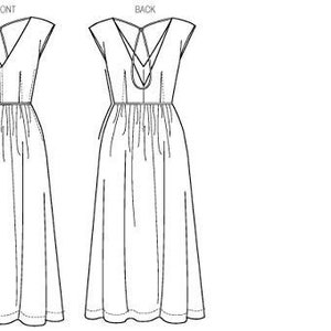 Vogue V1402 Misses Lined Dress Sewing Pattern Size 6-14 or 14-22 ...