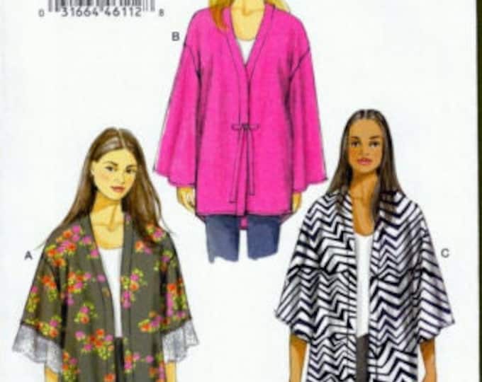 Vogue V9115 Sewing Pattern Easy Kimono Jackets Size 4-14 or 16-26 - Etsy