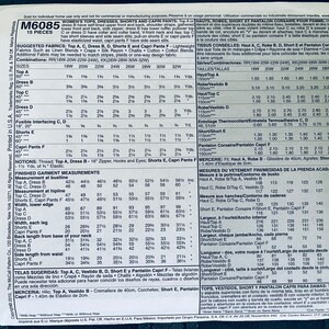 Mccalls M6085 - Size 18W-24W or 26-32W Women's Tops, Dresses, Shorts ...