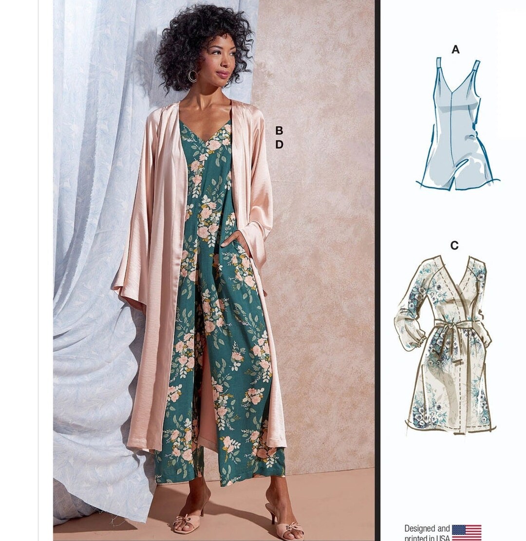 Mccalls M8261 R11420 Sewing Pattern -lingerie Misses' Easy Romper ...