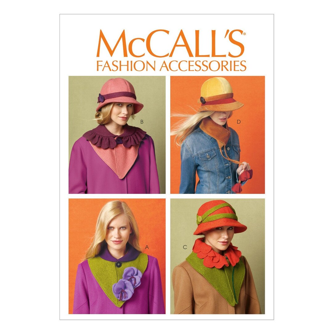 Mccall's M6852 Misses Hats and Scarf Sewing Pattern / Uncut FF - Etsy