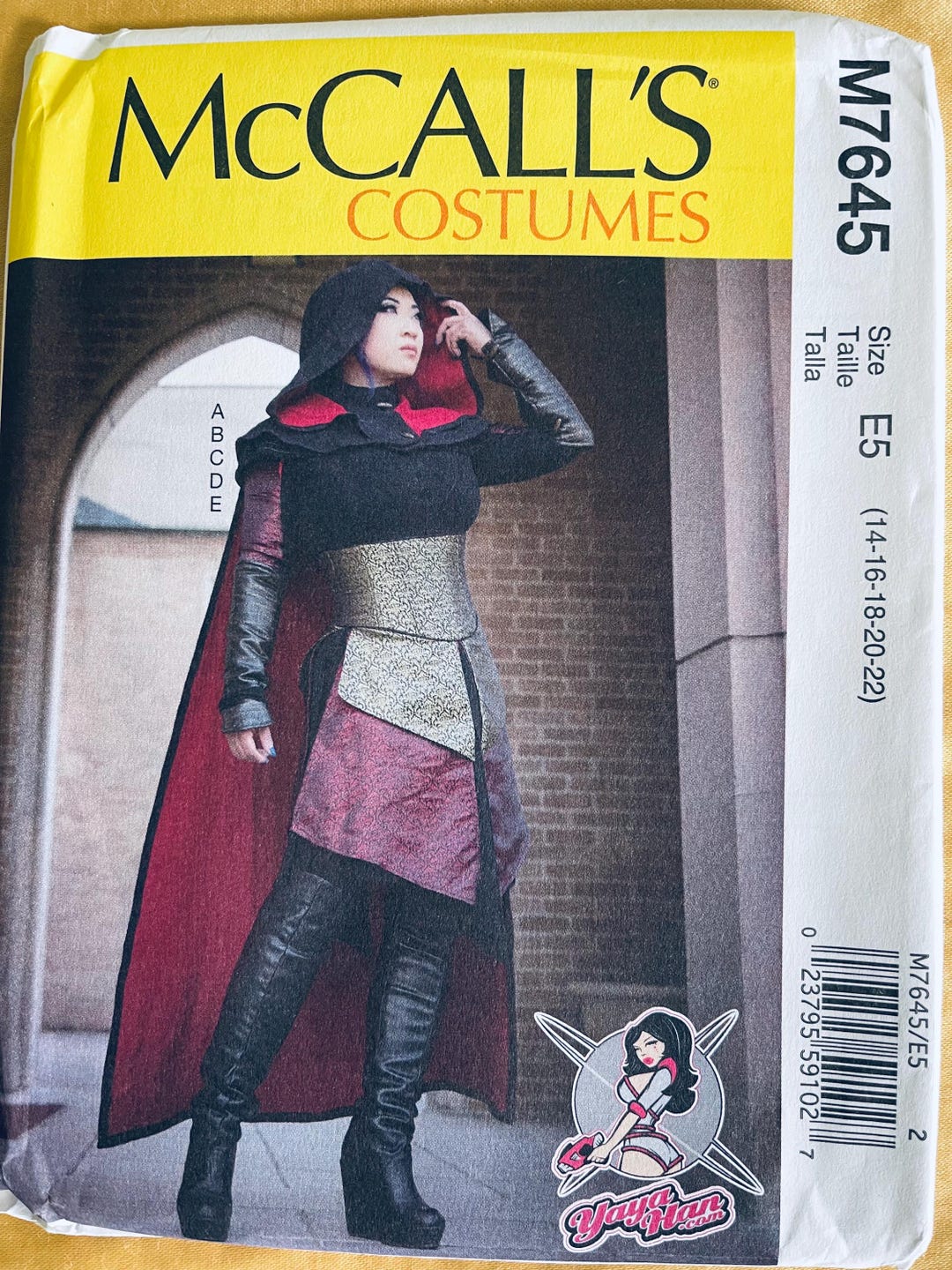 Mccall's M7645 -assassin's Dress, Corset, Hood, and Cape Cosplay ...