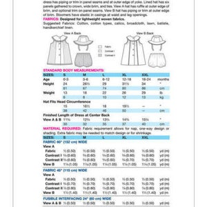 Kwik Sew K3689 Baby Dresses Bloomers and Hats W/back Closure - Etsy