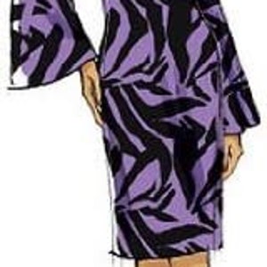 Vogue V8945 Sewing Pattern - Misses Dresses With Sleeve Flounce - Size ...