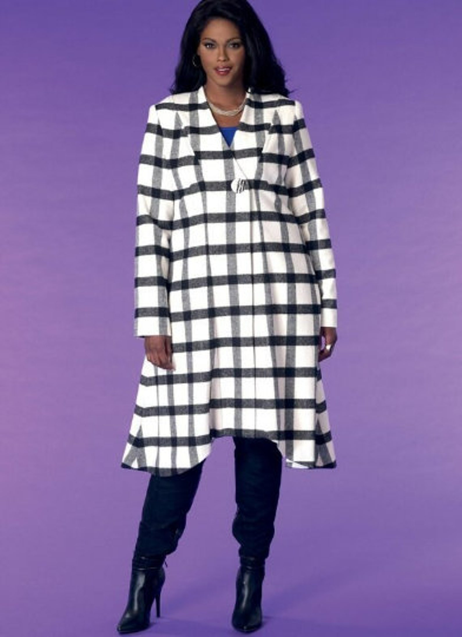 Mccall's M7485 Women's Seamed, Shaped-hem Coats Sewing Pattern Plus ...