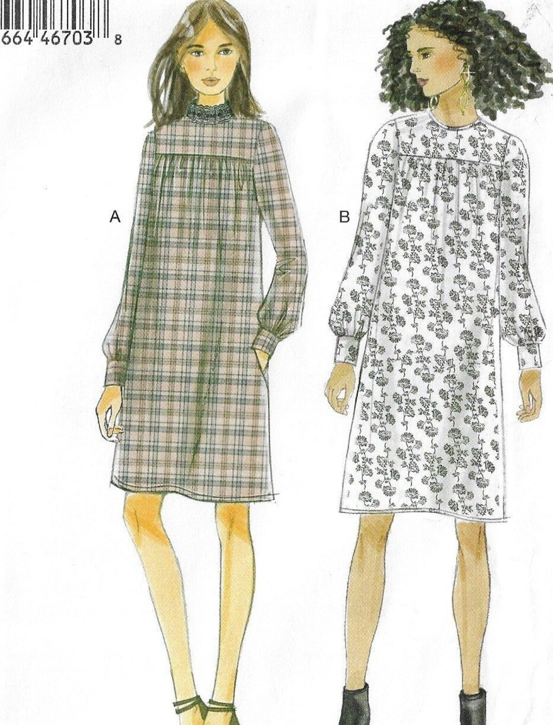 Vogue V9198 Sewing Pattern - Misses' Loose Fitting, Long Sleeve ...