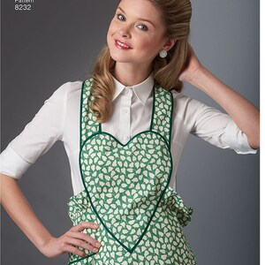 Simplicity 8232 Sewing Pattern - 1940s Full and Half Aprons - Size S-m ...