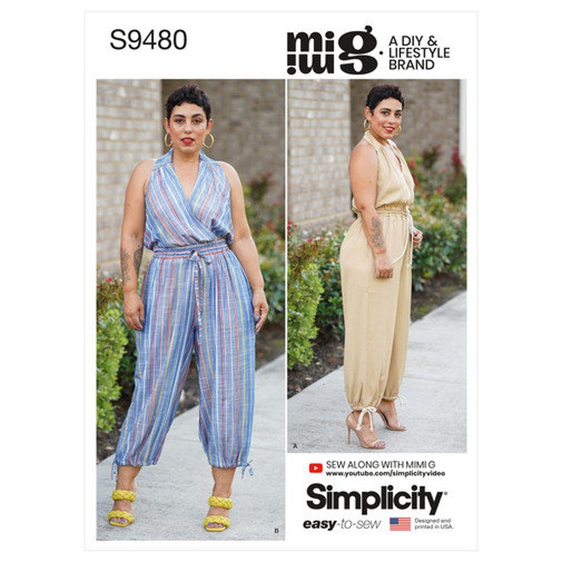 Simplicity R11328 S9480 Sewing Pattern - Misses Jumpsuit - Size 6-14 or ...