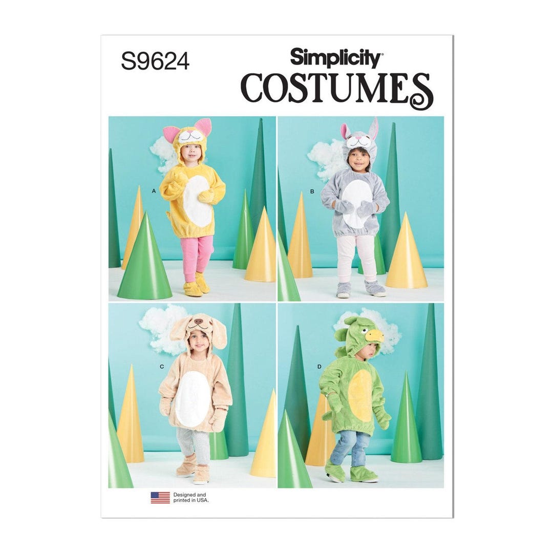 Simplicity S9624 Toddlers' Animal Costumes Toddlers 1/2-4 - Etsy