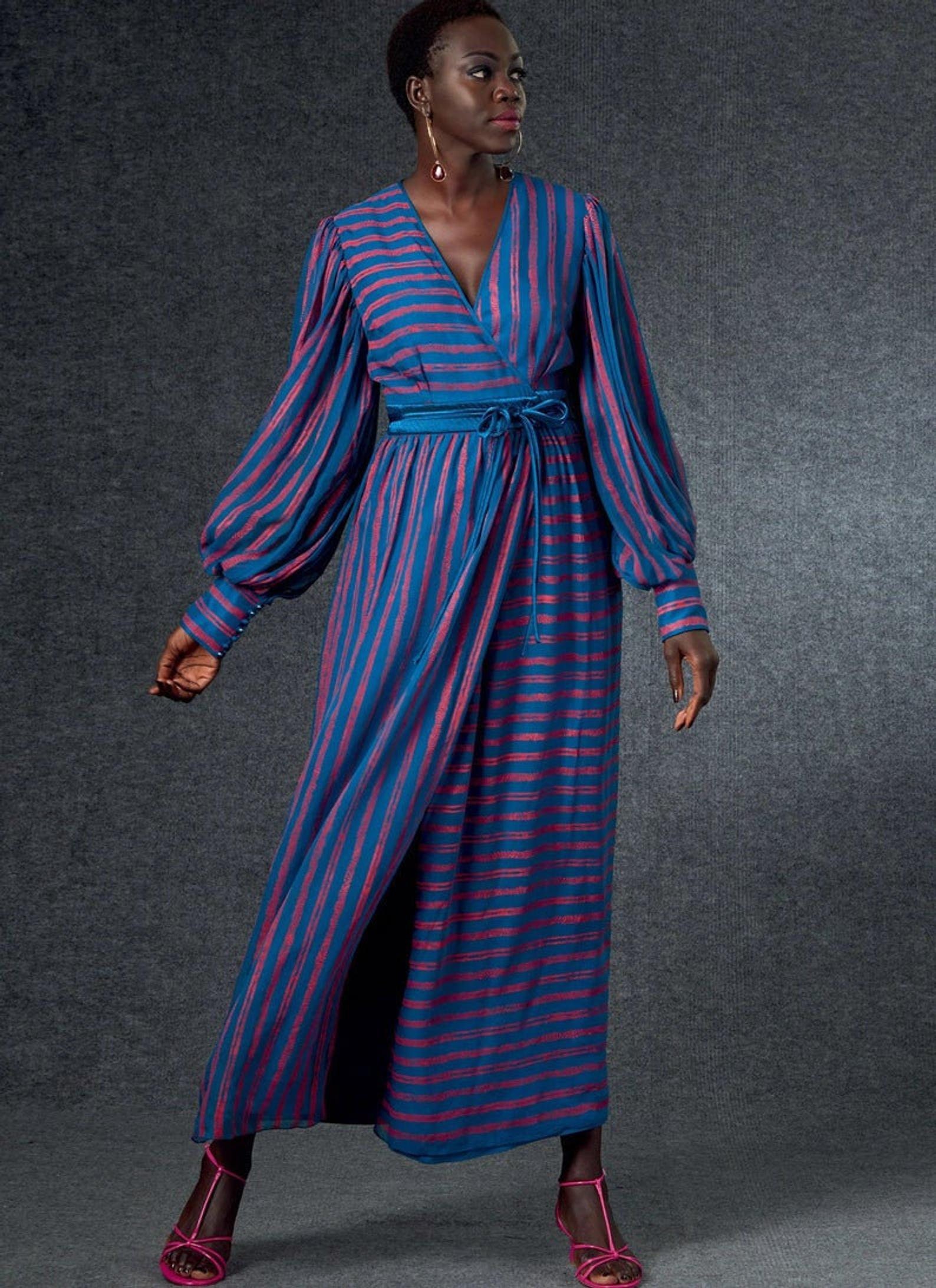 Vogue R10867 V1762 Misses Lined Wrap Dress Sewing Pattern | Etsy