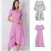 New Look Sewing Pattern N6655 Misses' Dress in Two Lengths With Sleeve ...
