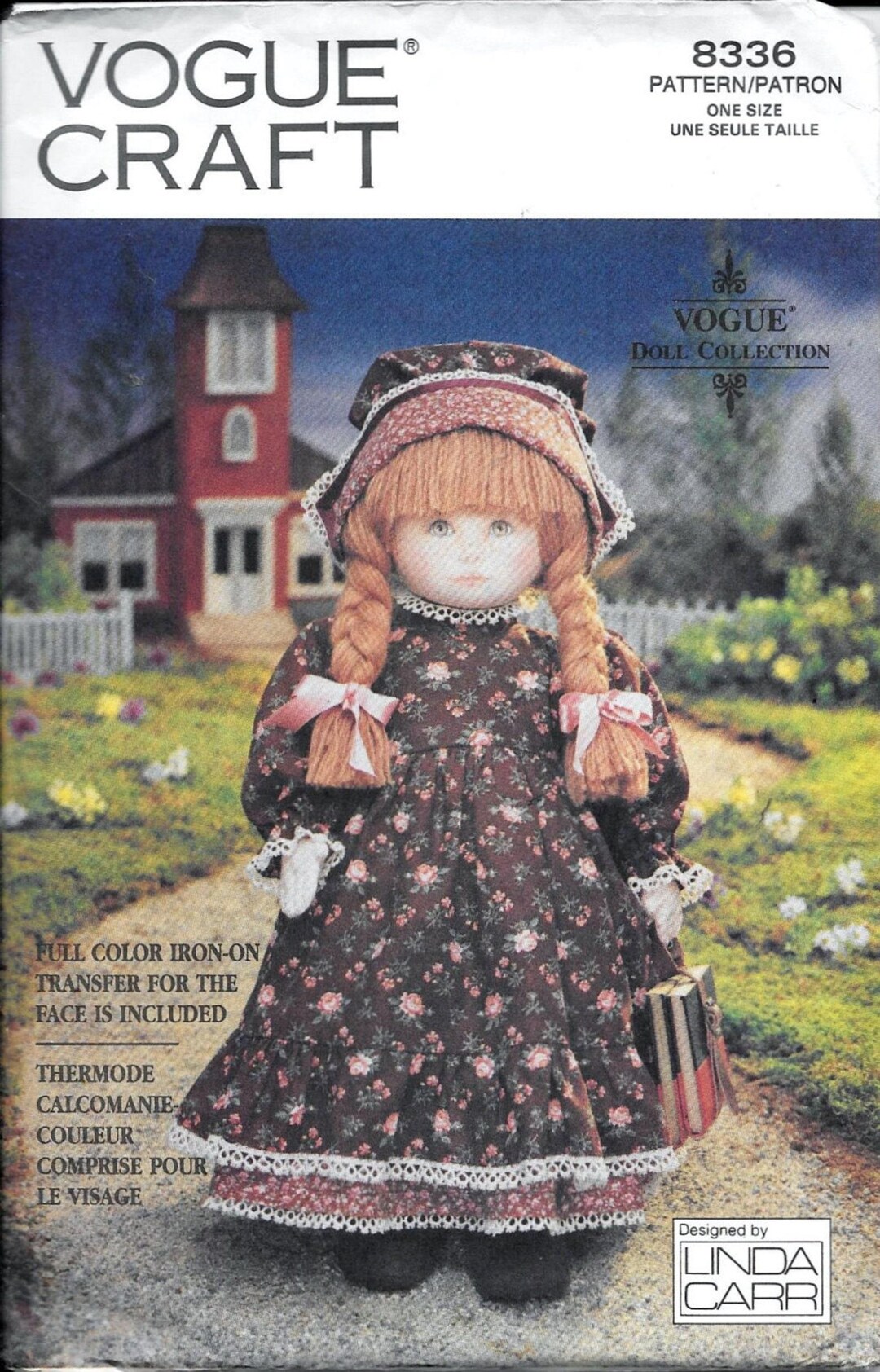 Vogue 8336 Sewing Pattern - Early American Craft 18" Girl Doll & Dress ...