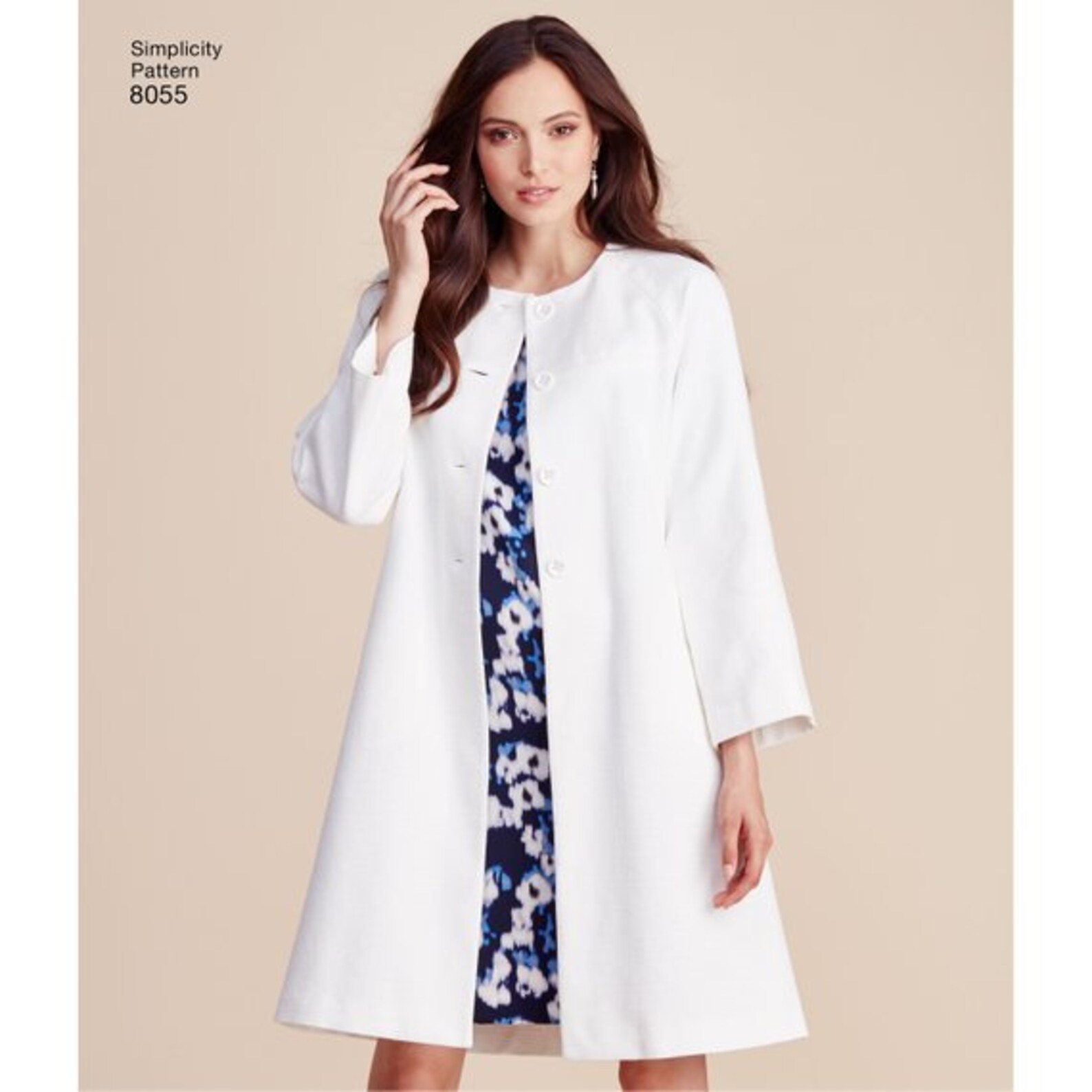 Simplicity 8055 Size 8-16 or 16-24 Misses Dress, Coat and Jacket Sewing ...