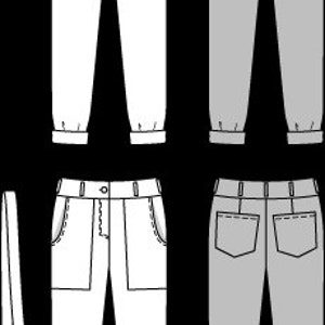Burda 6725 Sewing Pattern - Misses Pants, Joggers - Size 6-16 / Uncut ...