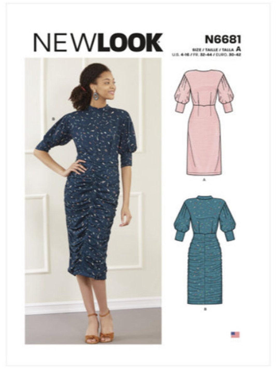 New Look N6681 Sewing Pattern - Womens Dresses, Womens Shaped Dress in ...
