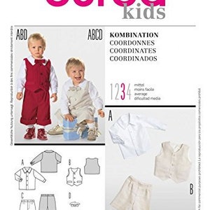Burda Childrens Sewing Pattern 9732 - Coordinates Sizes: 6m-3 /uncut ...