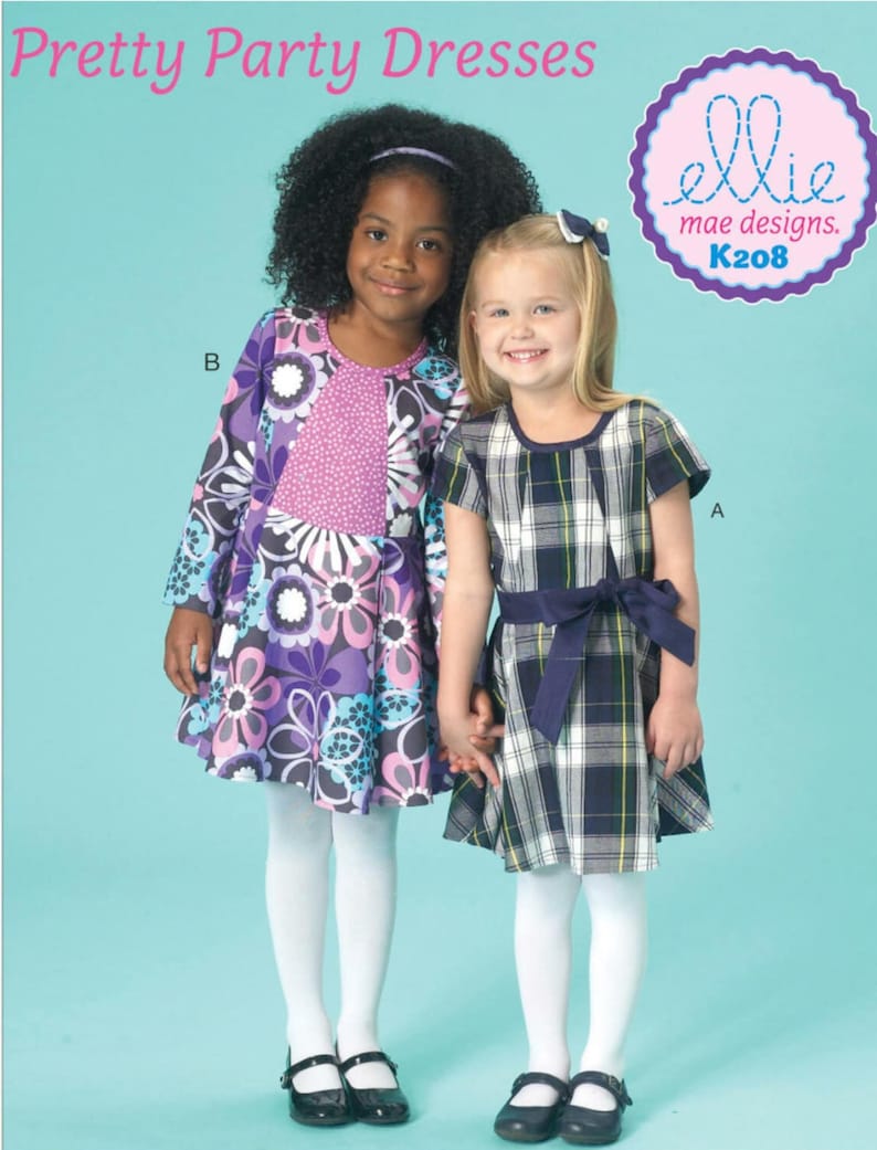 Kwik Sew K208 Sewing Pattern Girl's Dresses Size - Etsy