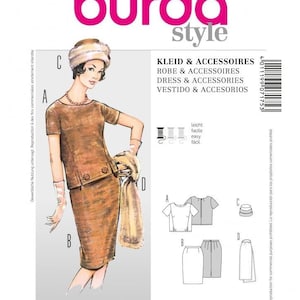 Burda 7175 Sewing Pattern - Misses Vintage Top, Skirt, Stole and Hat/uncut - Etsy