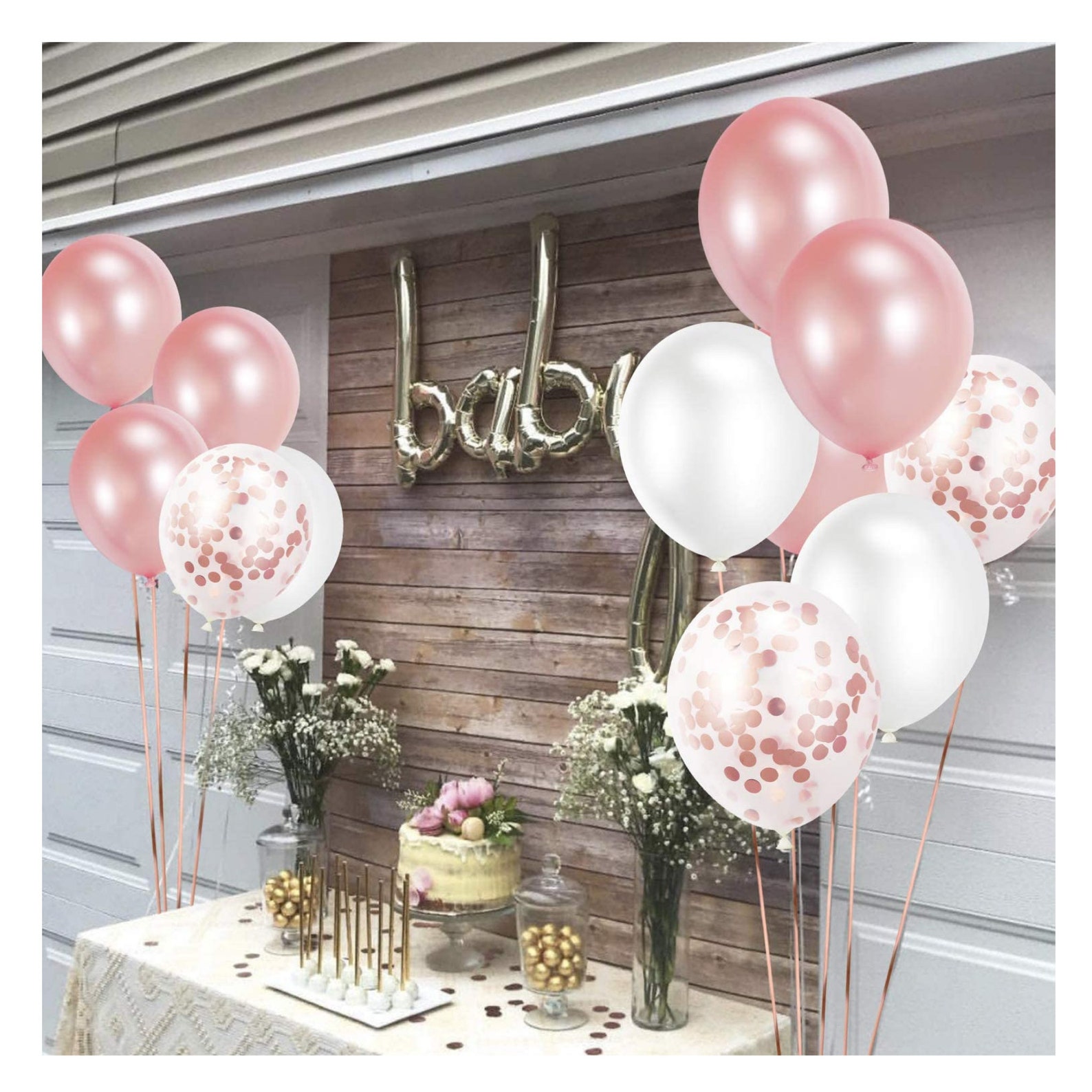 72pc Rose Gold Birthday Party Decorations Happy Birthday - Etsy