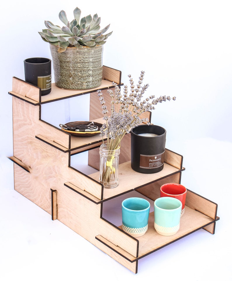 Wooden 4 Tier Display Unit/stand - Etsy