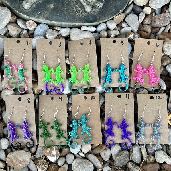 Resin Earrings - Etsy