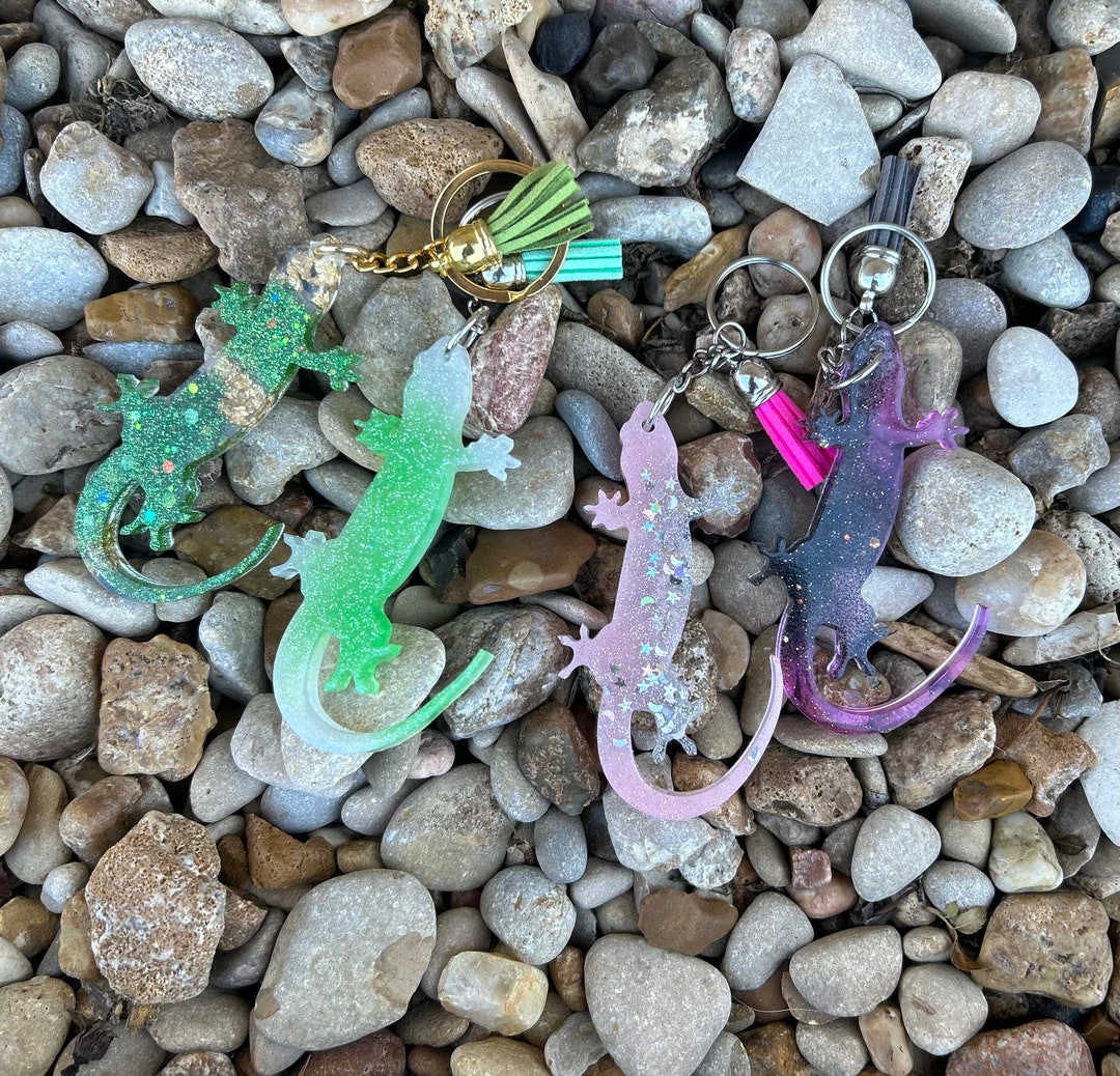 Gecko Lizard Keychain - Etsy