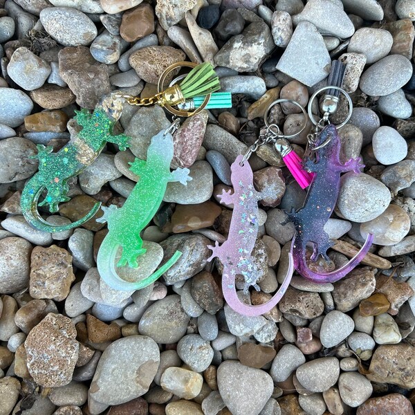 Lizard Keychain - Etsy