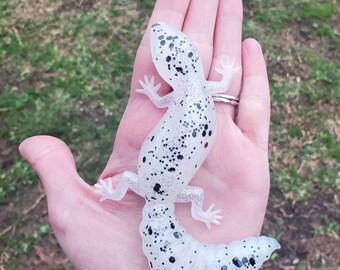 Leopard Gecko Inspired Resin Figurine Metallic Blurple - Etsy