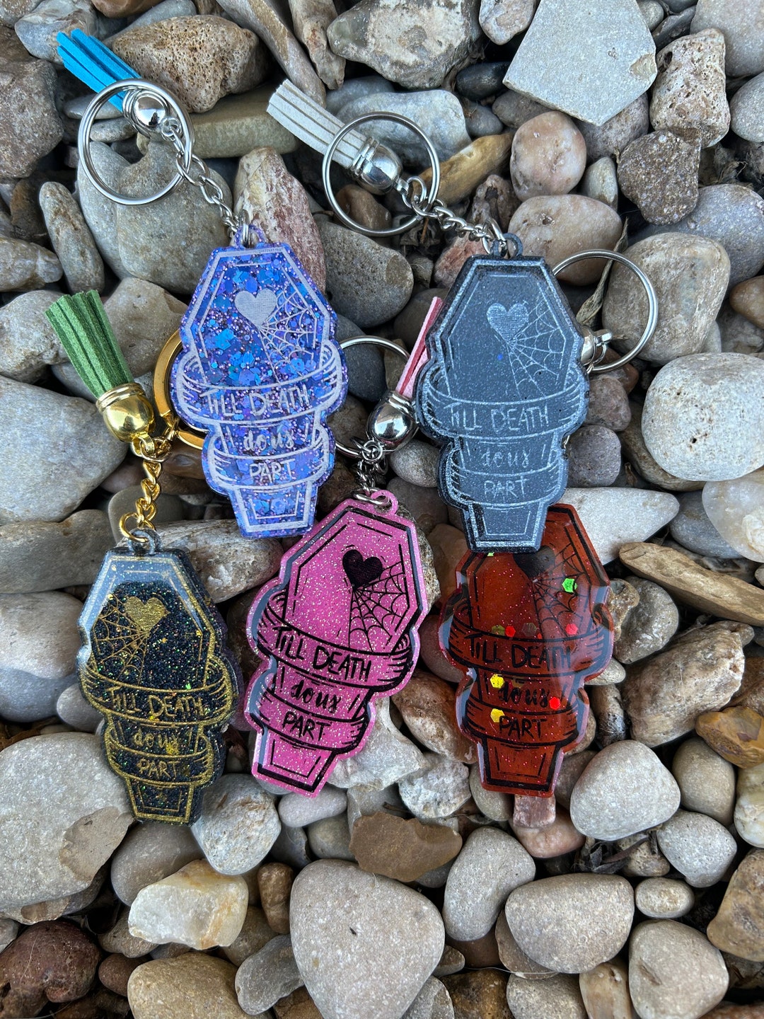 Til Death Do Us Part Coffin Keychains - Etsy