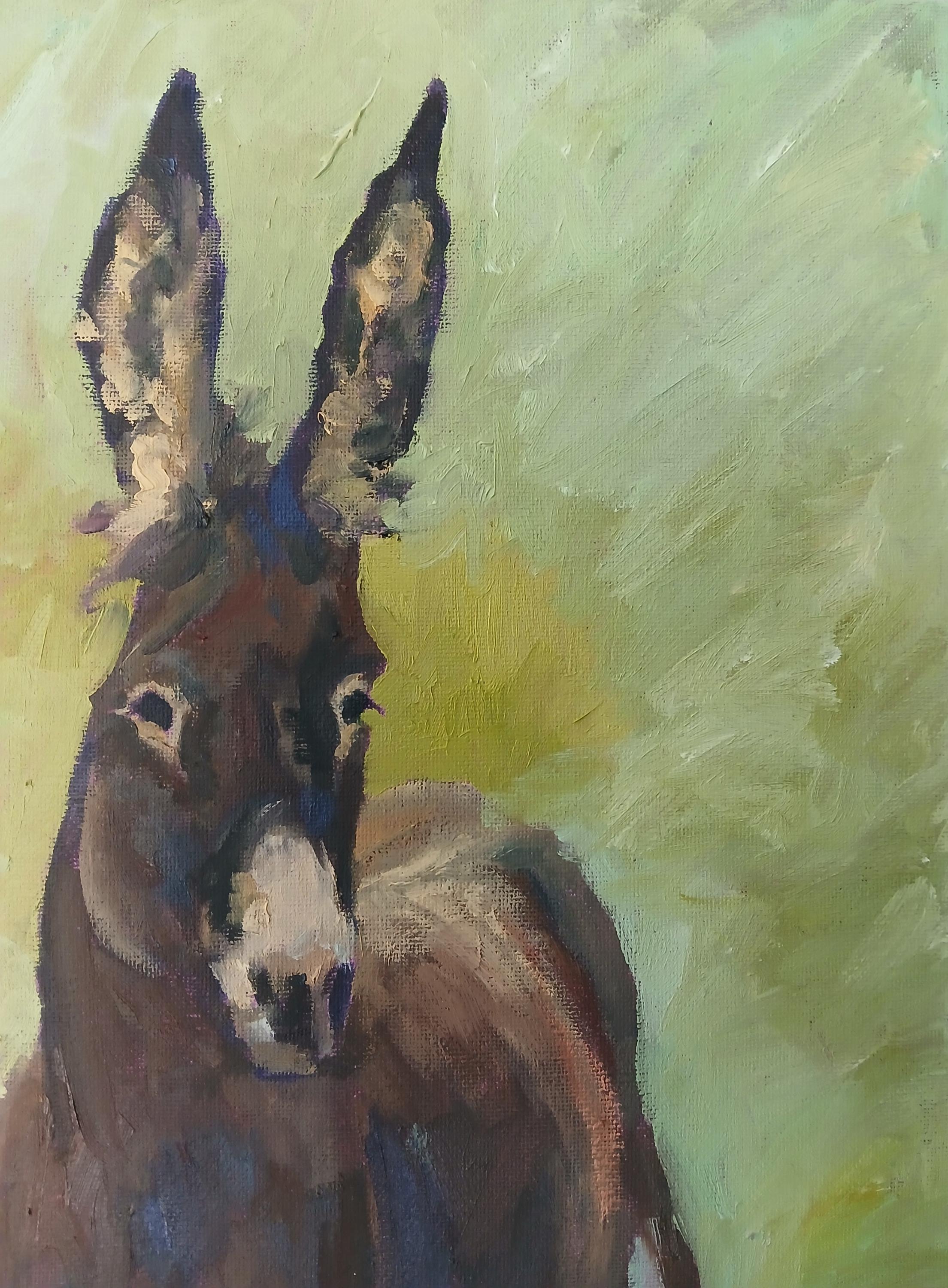 Original Donkey/mule Oil Painting, Horse Artwork, Foal Paintings ...