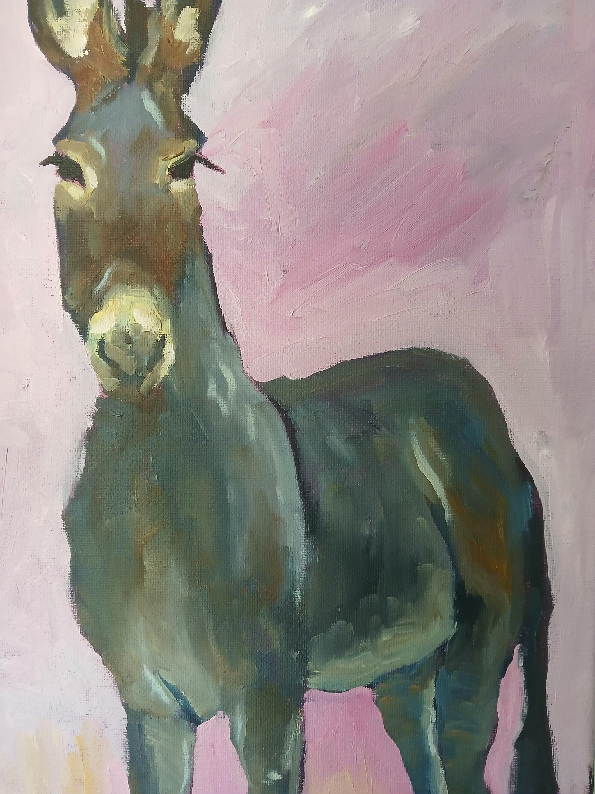 Original Donkey/mule Oil Painting, Horse Artwork, Foal Paintings ...