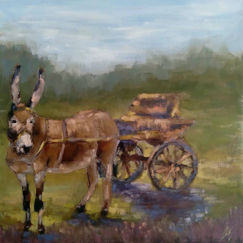 Donkey Paintings - Etsy