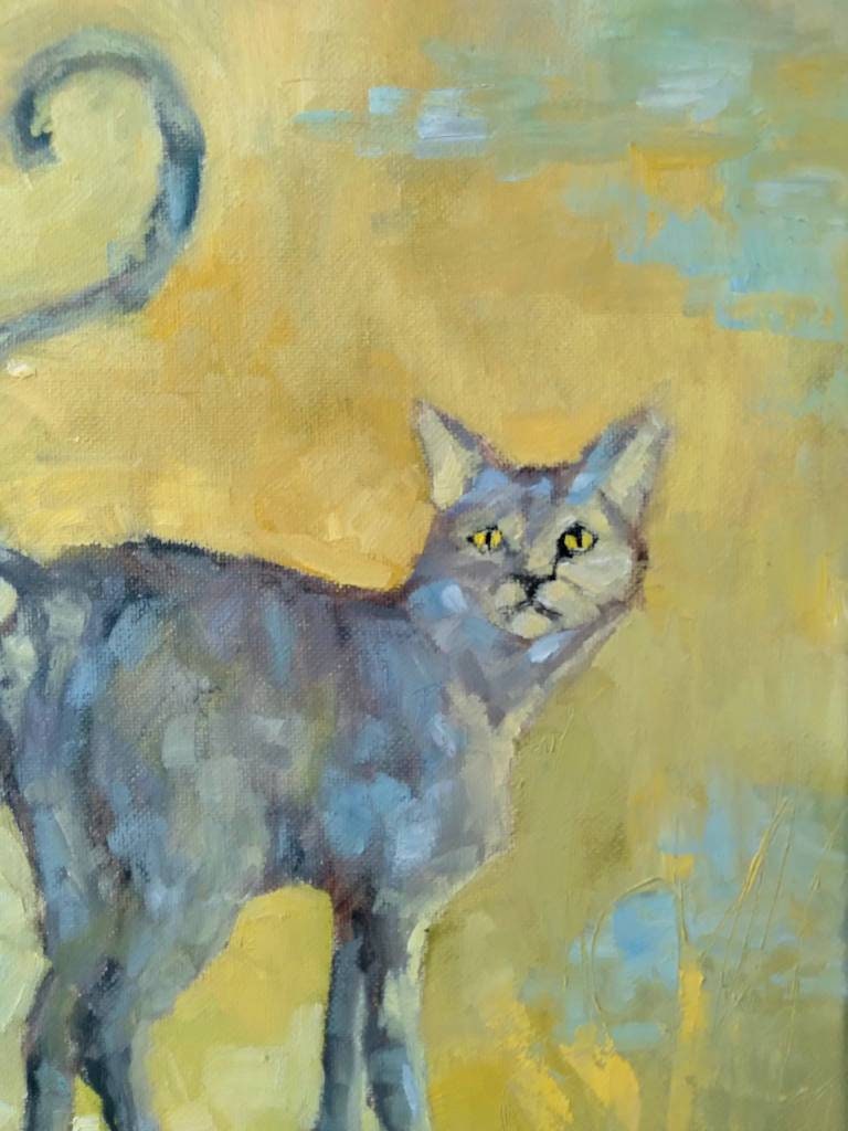 Original Full Cat Portrait Oil Painting Full Cat Painting - Etsy
