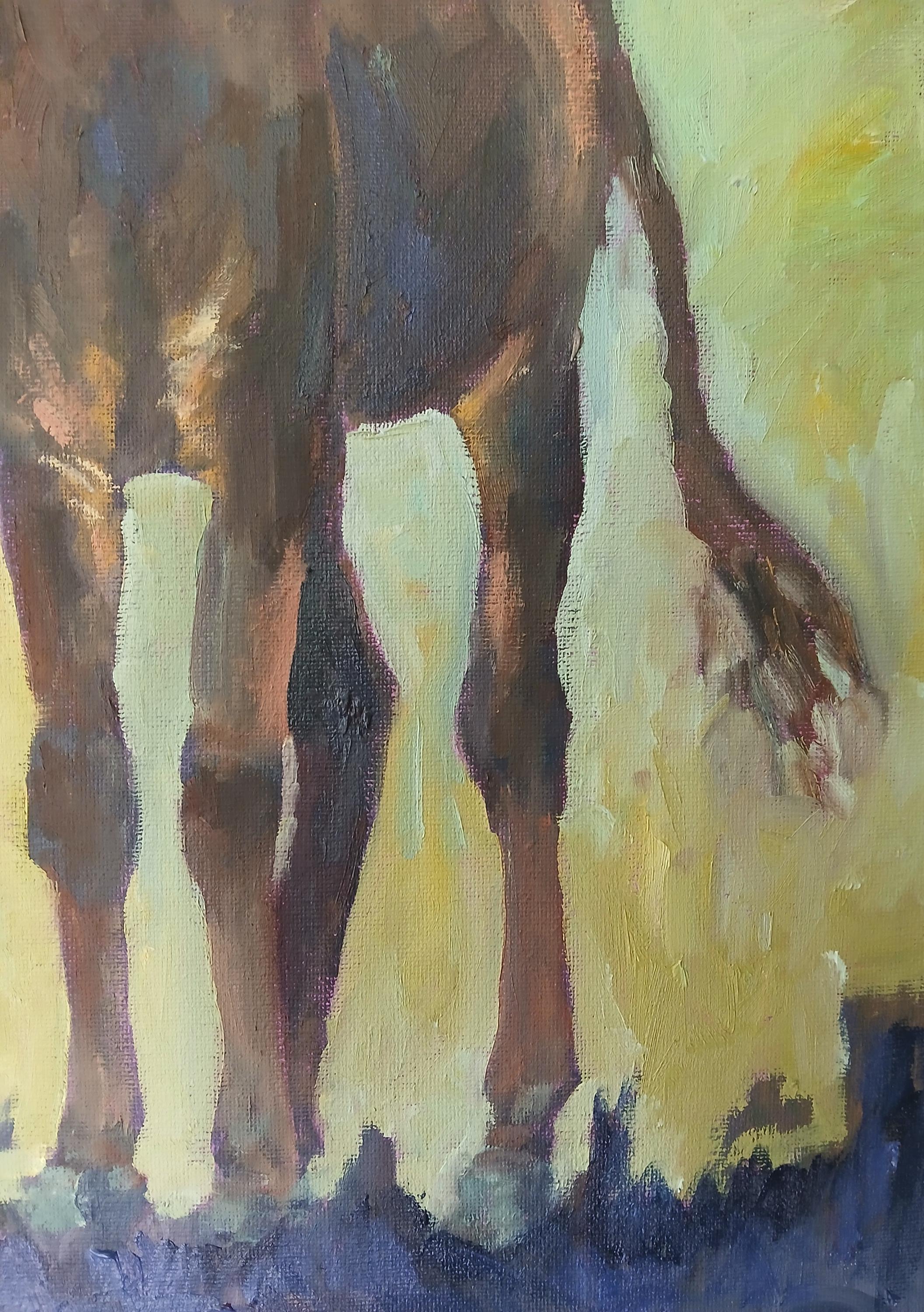 Original Donkey/mule Oil Painting, Horse Artwork, Foal Paintings ...