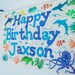 Under the Sea Themed Personalised Hand Painted Birthday Banner, Ocean ...