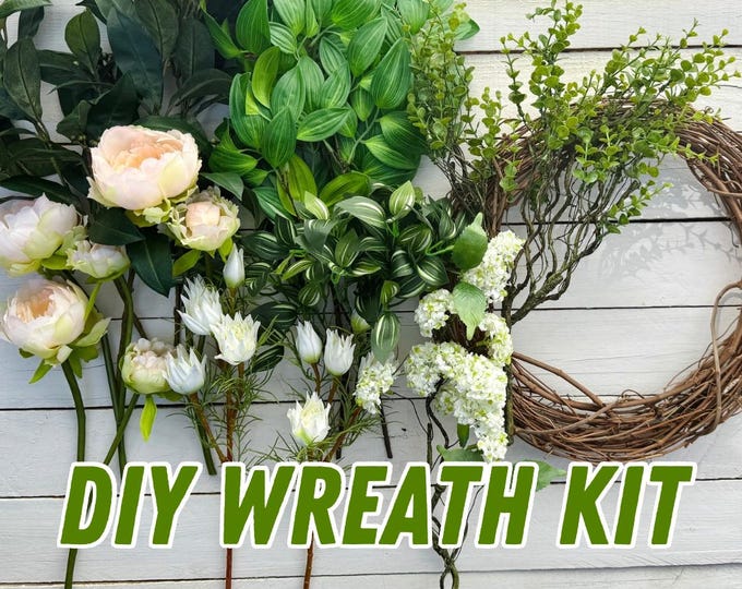 DIY Spring and Summer Wreath Kit, Make Your Own Wreath High End Wreath ...