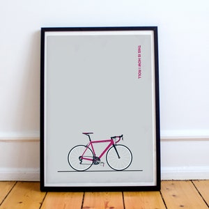 Road Bike Print - 'this is How I Roll' - Digital File Option Available ...