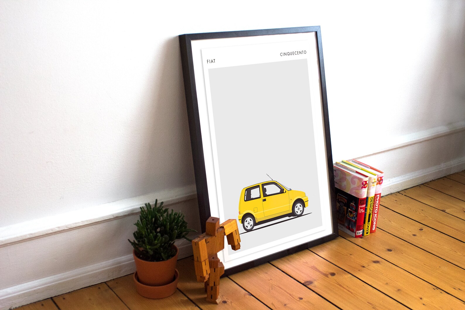 Fiat Cinquecento Print Inbetweeners Custom Colours / - Etsy