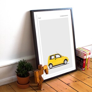 Fiat Cinquecento Print Inbetweeners Custom Colours / Digital File ...