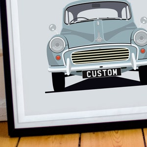 Morris Minor Print - Custom Reg / Custom Colours / Digital File Option ...