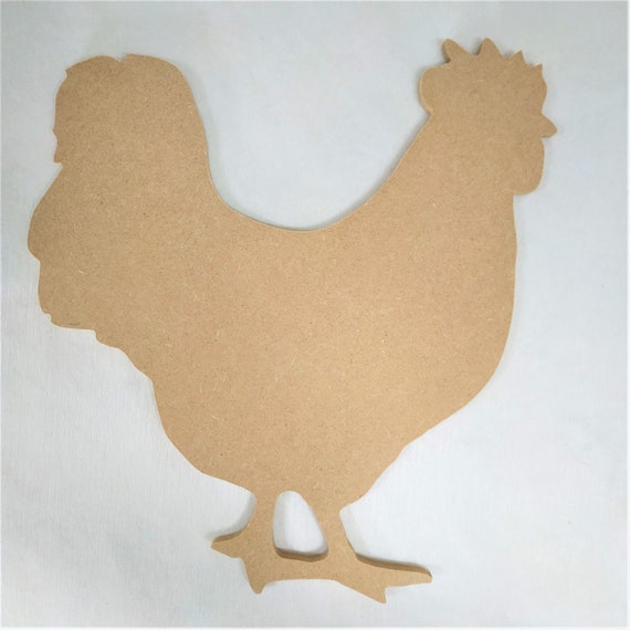 MDF Large Wooden Chicken Cockerel Mosaic Decoupage Art & Craft | Etsy UK